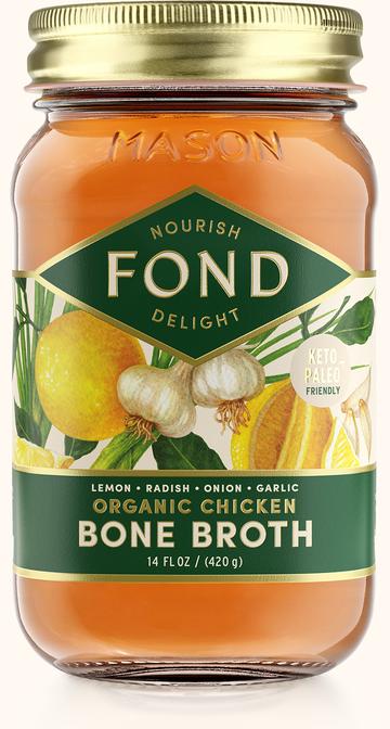 clean chicken bone broth